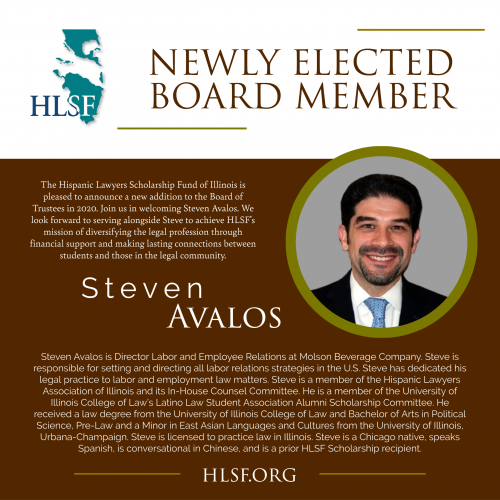 HLSF Welcomes Steven Avalos to the Board - Hispanic Lawyers Scholarship ...